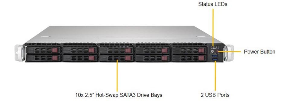 Supermicro 1U WIO SYS-1019P-WTR SuperServer | Supermicro eStore