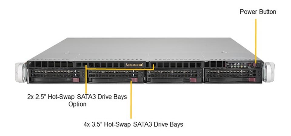 Supermicro 1U WIO SYS-5019P-WTR SuperServer | Supermicro eStore