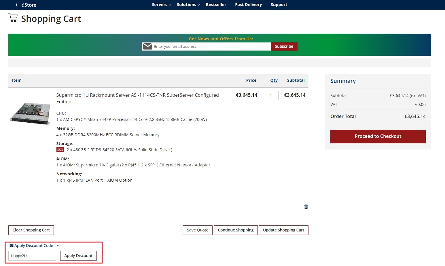 Deals & Picks | Supermicro eStore Europe