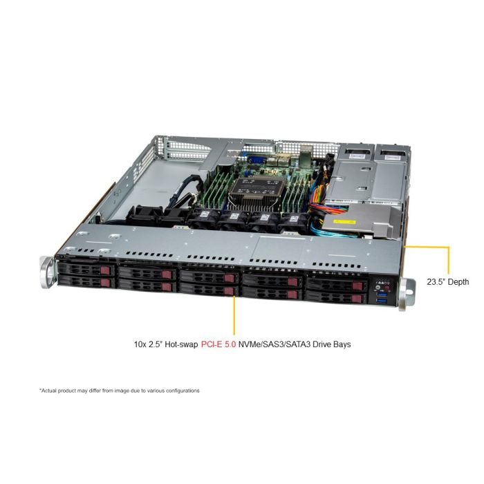 Supermicro 1U WIO SYS-111E-WR X13 SuperServer | Supermicro eStore